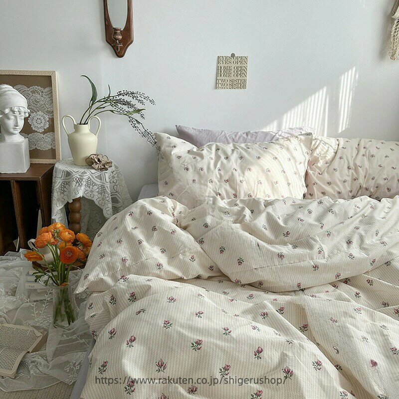 .この 寝具 カバー セット は 綿 素材 で 小花柄 の ins 風 きれいめ デザイン が 特徴 です。3点 セット と 4点 セット の シングル サイズ で 通気性 抜群、柔らかい 触感 で 四季 通用。掛け布団 カバー、ボックス ...