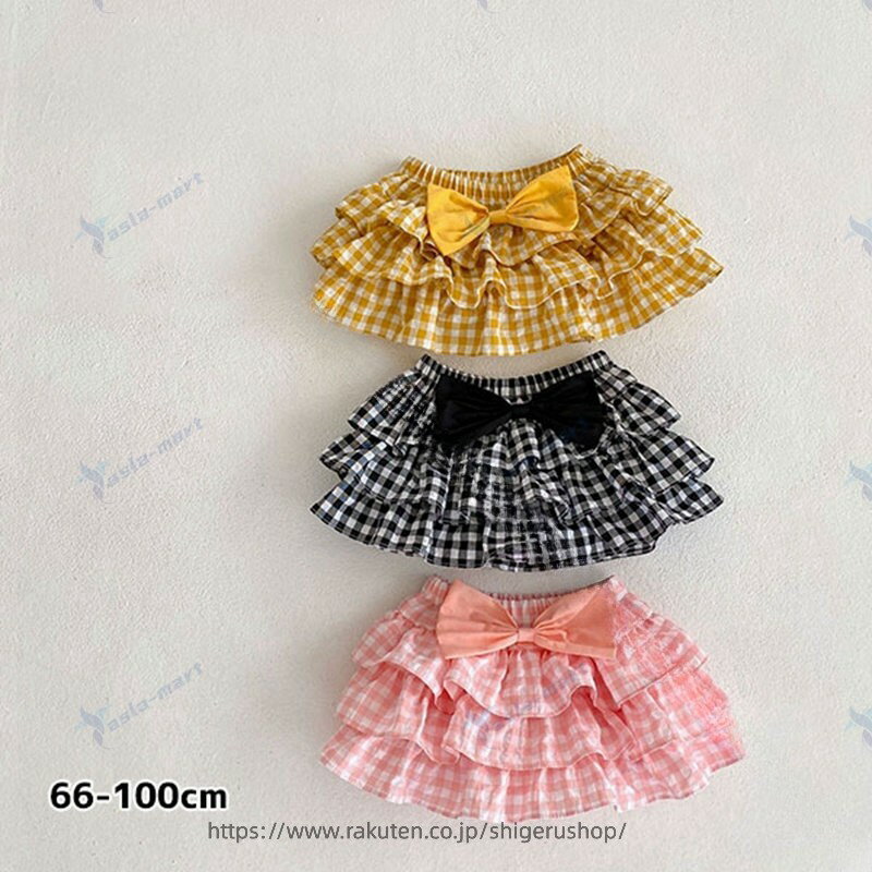 .ベビー と キッズ の 女の子 用 ギンガムチェック キュロット カボチャパンツ は 73cm から 110cm まで の サイズ が あり 春 秋 冬 の 季節 に 適した シンプル で ナチュラル な デザイン です。入園 入学 卒園...