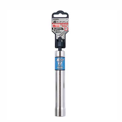 商品説明ソケットサイズ対辺17mm ソケット外径23mmソケット深さ115mm 全長160mm重量176g ダクト取り付けや吊りボルトなどの、出代が長い場合のナット締めに最適です。面接着型12角ソケット。