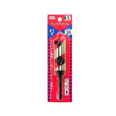 商品説明サイズ24.0mm全長 130mmネジ丈80mm軸径 6.35mmインパクトドライバ対応の6.35mm六角軸です。ドリル先端が先ネジタイプで、先ネジの回転力を利用して押さえつけなくてもスムーズな穴あけが可能です。先ネジとケガキ刃を従...