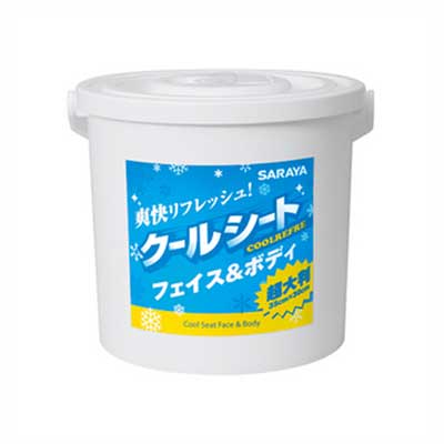 商品説明1枚のサイズ35×30cm 入数70枚作業後の汗や汚れをガッツリ拭き取るフェイス＆ボディ用の爽快クールシート！超大判不織布なので、顔や体もしっかり拭くことができます。