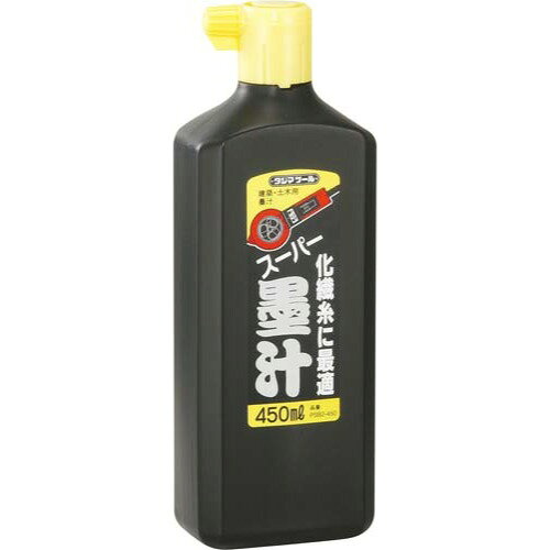 特長●化繊つぼ糸に最適です。●乾燥してもつぼ糸、つぼ綿が硬く固まらず、水ですぐ溶け元に戻ります。●凍結しにくく寒冷地での作業が楽に行えます。●塩分を含んでいません。●竹、金属、樹脂あらゆる墨差しにも対応します。用途●墨つぼ用墨汁。仕様●色：...