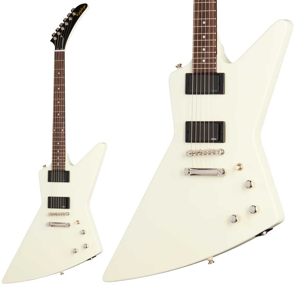人気の高い1984年モデルをベースにしたモデル【特徴】1984年製Gibson Explorerは、独特なデザインと力強いトーンで知られる象徴的なエレクトリック・ギターです。ジ・エッジ、ビリー・ギボンズ、ジェイムズ・ヘットフィールドといった...