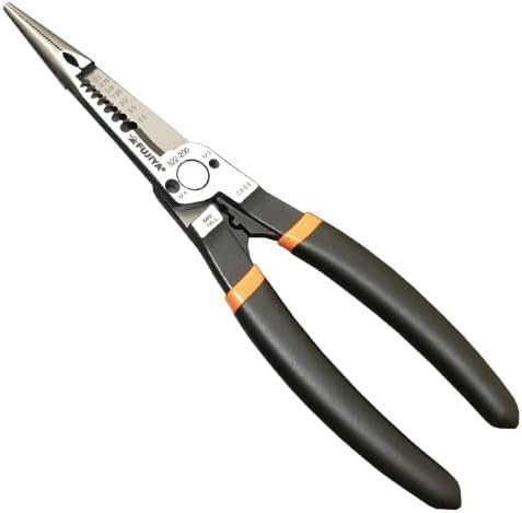 商品情報特長ラジオペンチの機能にストリッパー機能を追加しました。0.3～5.5mm²サイズの線材のストリップが可能です。先端部分は特に細かくかつ長い形状に加工しておりますので、狭い場所での配線作業に便利です。グリップは手に馴染む2重ディッピ...