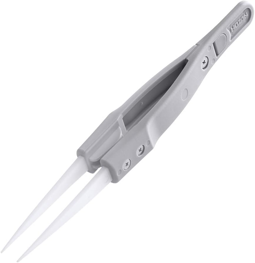 【チップ交換式×軽量設計で長時間作業も快適】P-550-Cは、用途に応じて先端チップを自由に交換できる“チップ交換式セラミックピンセット”で、精密作業や電子部品の保持から模型製作、アクセサリー作りまで幅広く活用できます。軽量で本体は丸みを帯...