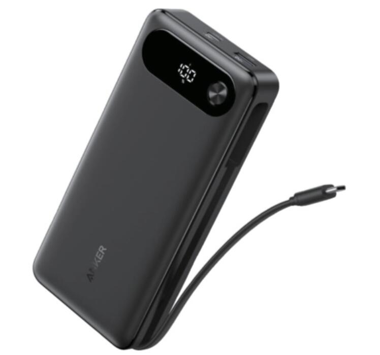商品情報特長安心の超大容量：20000mAhの超大容量でiPhone 15を約4回、Galaxy S24を3回以上満充電できます。ケーブル一体型で、荷物がスッキリ：USB-Cケーブル一体型のため、外出先でもお使いの機器をいつでも充電可能で、...