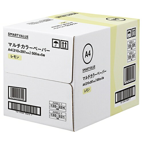 7色4サイズのバリエーション豊富な国産カラーペーパー。●紙質：中性紙●繊維方向：長辺方向（縦目）●生産国：日本●色：レモン(1)●規格：A4※商品供給の安定化を図る為、製造工場及び仕様の変更をさせていただくことがございます。※市況価格や原材...
