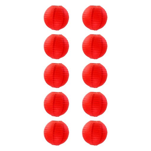 サイズ: 15cm/20cm/25cmの3種類。10個入り。レッド。 靭性と延展性に優れの提灯専用「落水紙」を採用して作られた 、高品質で長持ちします。 新年の装飾、初盆飾り、新盆飾り、お盆飾り、七夕装飾、結婚式、夏祭り、花火大会、イベント...