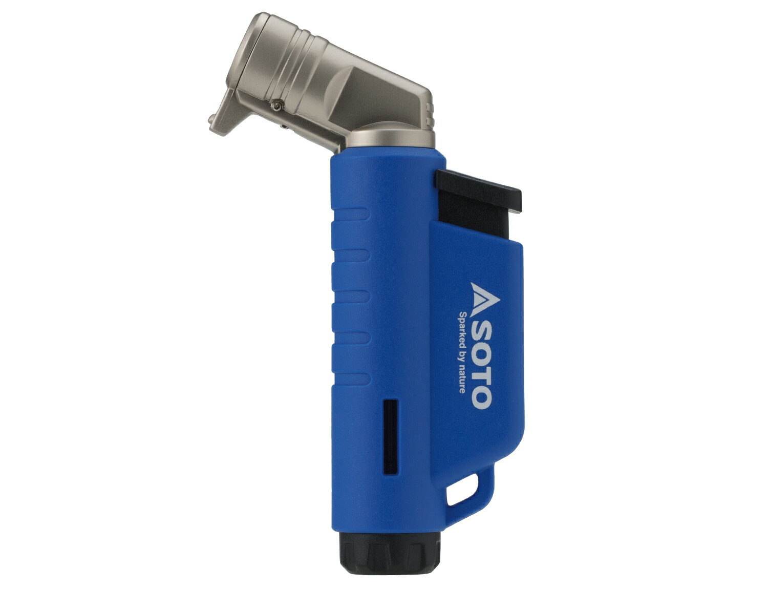 手のひらに、すっぽり収まる超小型強力耐風バーナー 操作性に優れた火口ヨコ型モデル 燃料は充てん式。カセットガスからの充てんもできます。 ※気温が低い時はライター用ガスが有効です。 ※ボンベは別売です。 ●外形寸法 　幅50X奥行19X高さ9...