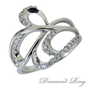 重厚に輝くプラチナのラインに、29石ものラウンドカットのダイヤモンドが煌めくダイヤリングです。 立体感のあるデザインはスマート＆スタイリッシュで人気があります。 普段使いはもちろんフォーマルな席でもお使い頂けます。 ご自身へのご褒美や大切な...