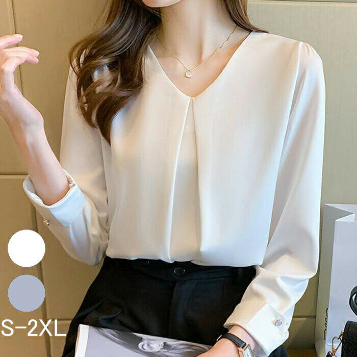 当店で販売している半袖ブラウス！ Item Information 商品名 長袖 ブラウス レディース シャツブラウス・おしゃれ シンプル オフィス OL ビジネス 素材 ポリエステル 説明 無地デザインで着回し力も抜群なので、ボトムやイン...