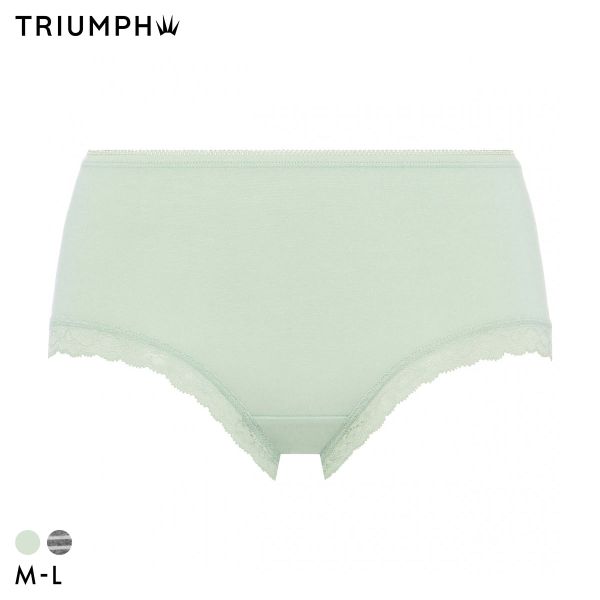 サイズ レディースM(ヒップ87-95cm)L(ヒップ92-100cm) カラー GR-グリーン、BOR-ボーダー 素材 身生地：綿35％　レーヨン35％　ナイロン25％　ポリウレタン5％レース部：ナイロン　ポリウレタンテープ部：ナイロン8...