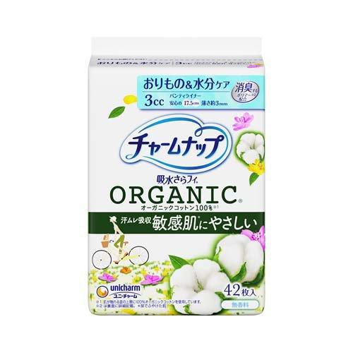 【チャームナップ 吸水さらフィパンティライナーコットンの商品詳細】 スリムなつけ心地で 水分 ニオイ ギュッと吸引 ～天然素材のやさしさ～　自然で、安心なつけ心地 オーガニックコットン100％※1 トップシート 汗や湿気さえも吸収し、ムレを...