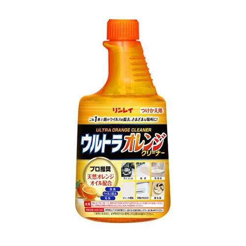 【ウルトラオレンジクリーナー 付替えの商品詳細】 ●天然由来成分98％、天然オレンジオイル配合の超強力洗浄力のハイブリッド処方の万能洗剤。 【使用方法】 (1)ノズル先端部をまわし「出」をきちんと中央にあわせます(ノズル部を操作する時は顔に...