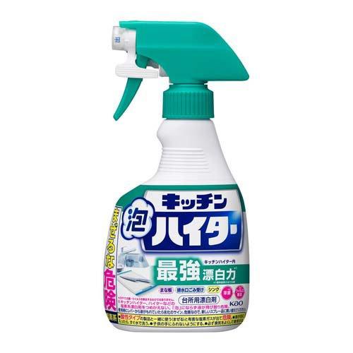 【キッチン泡ハイター ハンディスプレーの商品詳細】 ●キッチンハイター内最強漂白力*1 ●除菌*2 ●ウイルス除去*2 *1標準使用方法で比較 *2すべての菌・ウイルスを除去するわけではありません。 【使用方法】 ・誤飲を防ぐため、本品およ...