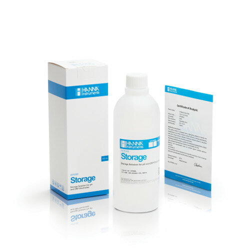 電極保存液　HANNA Storage Solution 500ml (HI70300L) 電極保存液はp測定器やEC測定器の電極保存用溶液です。 ※電極を純水や蒸留水に浸けて保管すると電極の劣化を早めますので、絶対に避けてください。 (但...