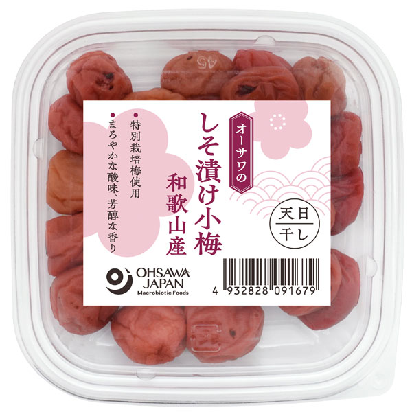 天日干しで仕上げた昔ながらの梅干し和歌山県産特別栽培小梅と有機紫蘇を使用。天日干しで仕上げた、まろやかな酸味と芳醇な香りが特長です。小粒で食べやすく、お弁当にも便利。塩分約18％。商品詳細商品番号os9167原材料特別栽培梅（和歌山県）、漬...