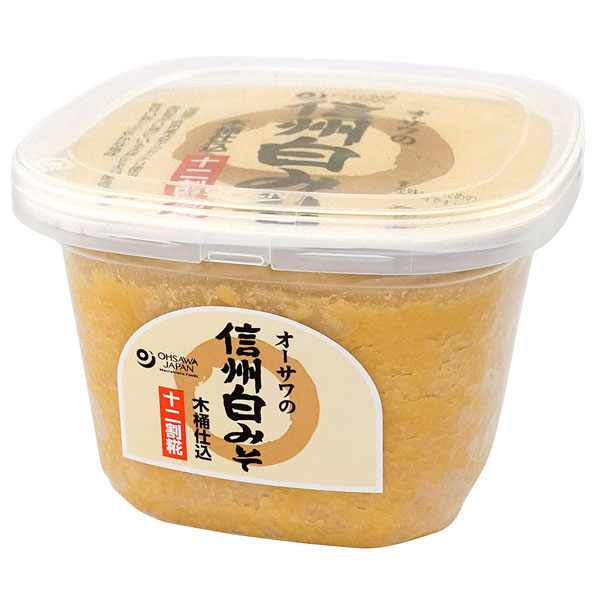 ＊おすすめポイント＊甘めの西京味噌とは異なり、しっかりと塩味があり保存がききます。豆腐の味噌漬けも美味しくできました。国産米・長野県産大豆を使用し、十二割糀で仕込んだ天然醸造の白みそ。 甘みとまろやかさが際立つ、こだわりの逸品です。塩分約1...