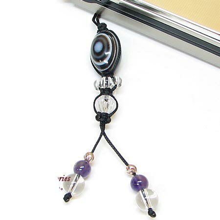 　商品の特徴 「BEE　PRINCE　オリジナル　 厄除けストラップ」 和のテイストで、老若男女を問わずに使っていただけるデザインです。 天眼石は、厄除けや、仕事運のUP、集中力を高めるなどの効果があると言われています。 ツイストのデザイン...