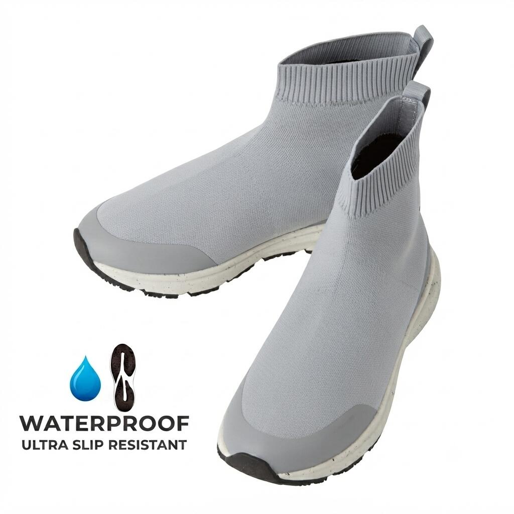 OIVIO FIT THE ORIGINAL [ Waterproof knit boots sneaker ] MISTY GREY 防水 レディース 通勤 お仕事スニーカー きれいめ オフィスカジュアル ビジカジ 疲れにくい 歩きやすい...