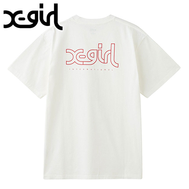 [ ブランド ] エックスガール　X-girl [ ジャンル ] Tシャツ／半袖 [ 素　 材 ] 綿100％ [ サイズ ] 着丈×身幅×肩幅×袖丈（cm） Sサイズ：65×48×44×20 Mサイズ：68×51×47×21 Lサイズ：7...