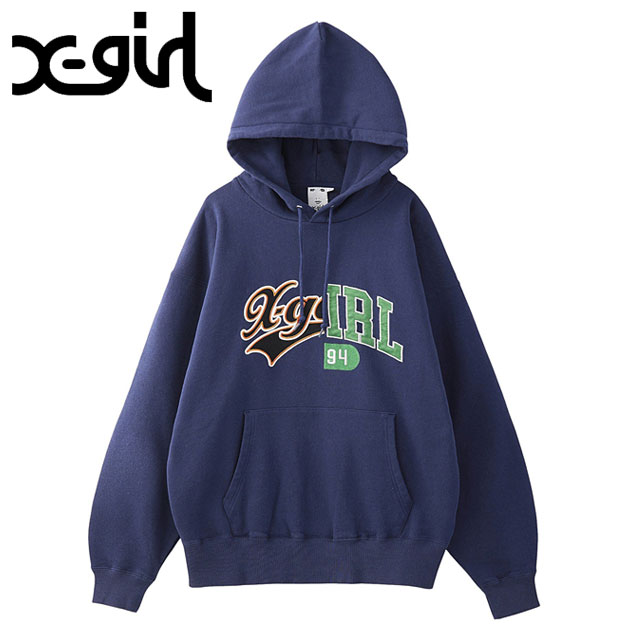 [ ブランド ] エックスガール　X-girl [ ジャンル ] パーカー／フーディー [ 素　 材 ] 本体：綿100％ リブ部分：綿98％／ポリウレタン2％ 別布パッチ：ポリエステル100％ 刺繍部分：ポリエステル100％ [ サイズ ...