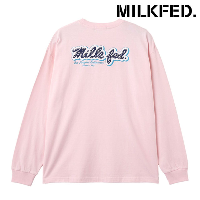 [ ブランド ] ミルクフェド　MILKFED [ ジャンル ] Tシャツ／長袖 [ 素　 材 ] 綿100% [ サイズ ] 着丈×身幅×肩幅×袖丈（cm） Mサイズ：59×57×52×55 Lサイズ：66×60×55×57 ※カタログ表...