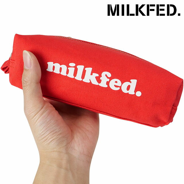 [ ブランド ] ミルクフェド　MILKFED [ ジャンル ] ポーチ／小物入れ／ペンケース [ 素　 材 ] 綿100％ [ サイズ ] W17×H6.5×D7（cm） ※当店にて採寸した値です。商品により個体差がございます。 シンプル...