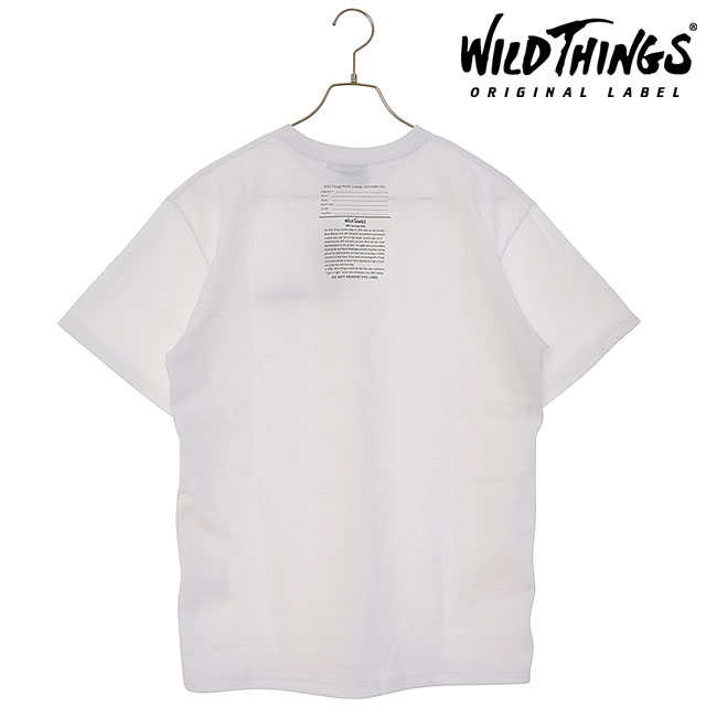 [ ブランド ] ワイルドシングス　WILD　THINGS [ ジャンル ] Tシャツ／半袖 [ 素　 材 ] 綿100％ [ サイズ ] 着丈×バスト×肩幅×袖丈（cm） Mサイズ：70×110×51×23 Lサイズ：72×114×53×...