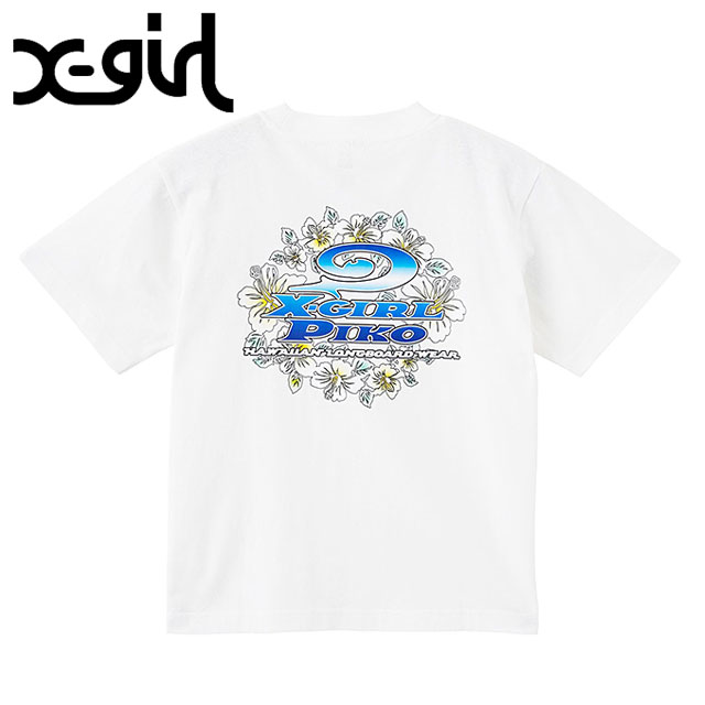 [ ブランド ] エックスガール　X-girl [ ジャンル ] Tシャツ／半袖 [ 素　 材 ] 綿100％ 襟部分：綿98％／ポリウレタン2％ [ サイズ ] 着丈×身幅×肩幅×袖丈（cm） Sサイズ：55×46.5×39.5×17 M...