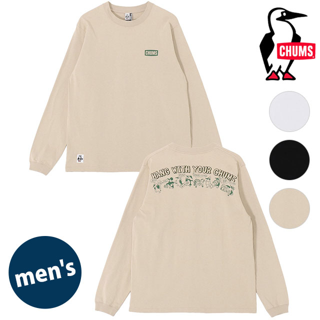 [ ブランド ] チャムス　CHUMS [ ジャンル ] Tシャツ／カットソー／長袖 [ 素　 材 ] コットン100％ [ 原産国 ] 中国 [ サイズ ] 着丈×身幅×肩幅×袖丈（cm） Mサイズ：69×60×52×61 Lサイズ：71...