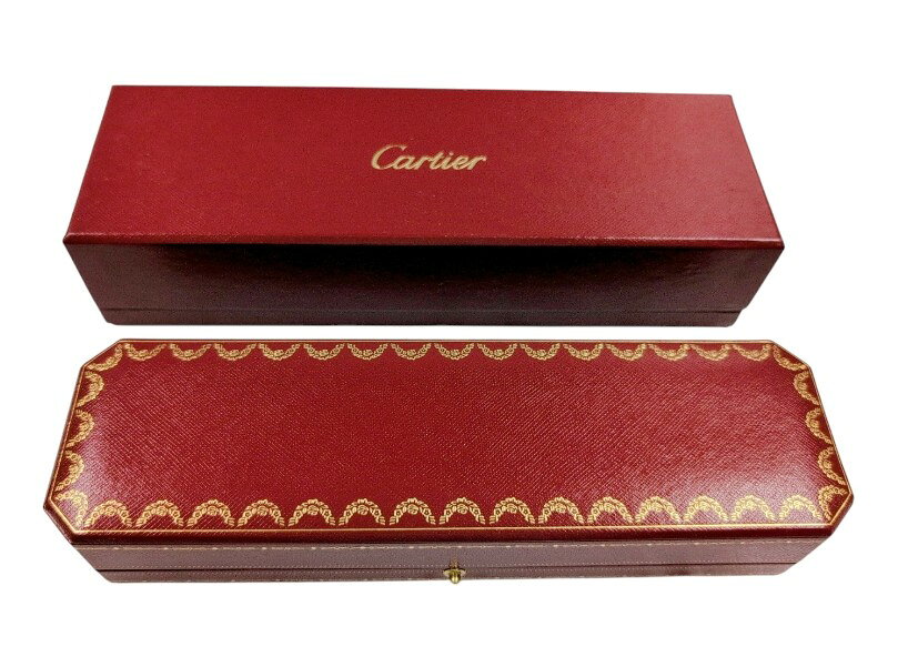 ブランド：カルティエ 商品名：箱・ケース サイズ：箱約W24×H5×D8cm 程度： A（中古美品） コメント・・・カルティエの箱、ケースのみです。※本商品はケースのみの出品です。時計やアクセサリー本体は含まれません。保管・撮影・ギフト用な...