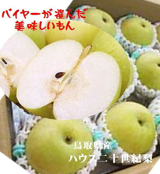 ひとあし早く　鳥取県産　ハウス二十世紀梨　L〜3L　※商品の特性上、サビ果が出る場合が御座います。 鳥取県名産！！豊富な果汁とさっぱり感が最高です。さわやかな梨といえば二十世紀です。 いまや世界の二十世紀梨！！ 人気は日本だけではありません...