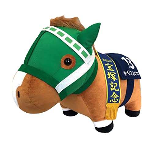 プライズ品・H約35cm×W約45cm・全1種説明 エスケイジャパンのプライズシリーズ『サラブレットコレクション』より、ウマ娘でもおなじみ！圧倒的逃げ馬『サイレンスズカ』が第39回宝塚記念のレイをつけてBIGぬいぐるみで登場です！