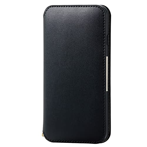 手帳型・ブラック PM-A22SPLFY2BK・・Color:ブラック・対応機種： SE (第2世代/第3世代)、 8、 7・なめらかな質感で、誰の手にも馴染むシンプルな形とカラーを採用した SE 第2世代/第3世代、 8、 7用ソフトレザ...