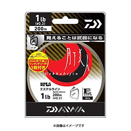 2LB・白(ハク) 2lb. 07303685・・Style:2LB・lb：2・号数：0.4・糸巻量(m)：200・カラー：白(ハク)説明 ライトリグの操作性と感度を重視した「NEW TYPE-E 白」。白(ハク)カラーでラインからの情報量...