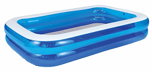 ・ブルー 288cm ・・Size:288cm・サイズ（約）:横幅288x奥行165x高さ40cm・ビッグサイズの屋外用ビニールプールです・お庭や屋上で使えば暑い夏も快適に楽しくなります・大人が脚を伸ばしても悠々くつろげるゆったり感！・こど...