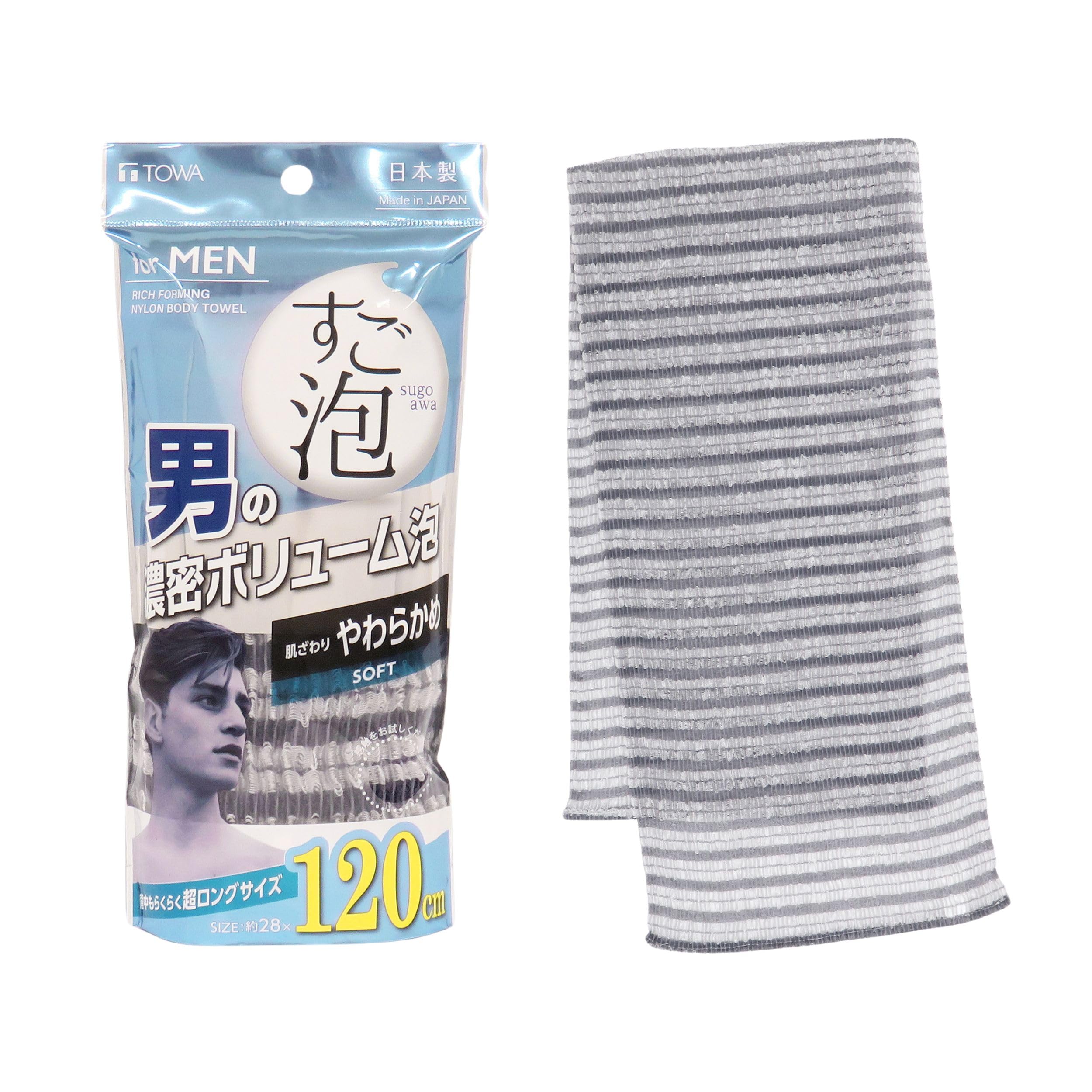 やわらかめブラック/約28×120cm/-・Color:ブラックStyle:やわらかめ・パッケージ個数:1・本体サイズ:約28×120cm・本体重量:約40g・素材・材質:ナイロン100％・原産国:日本●男の濃密ボリューム泡背中もらくらく！...