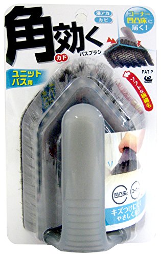 ユニットバス用グレー/ユニットバス用/BT-119・パッケージ個数:1・角（カド）までシッカリ洗える特殊構造・自然と毛の先端まで力がかかる構造×コーナーやスミにもフィットする形状・浴室の壁面パネル・やわらかい床なども洗えるキズつけにくいソフ...
