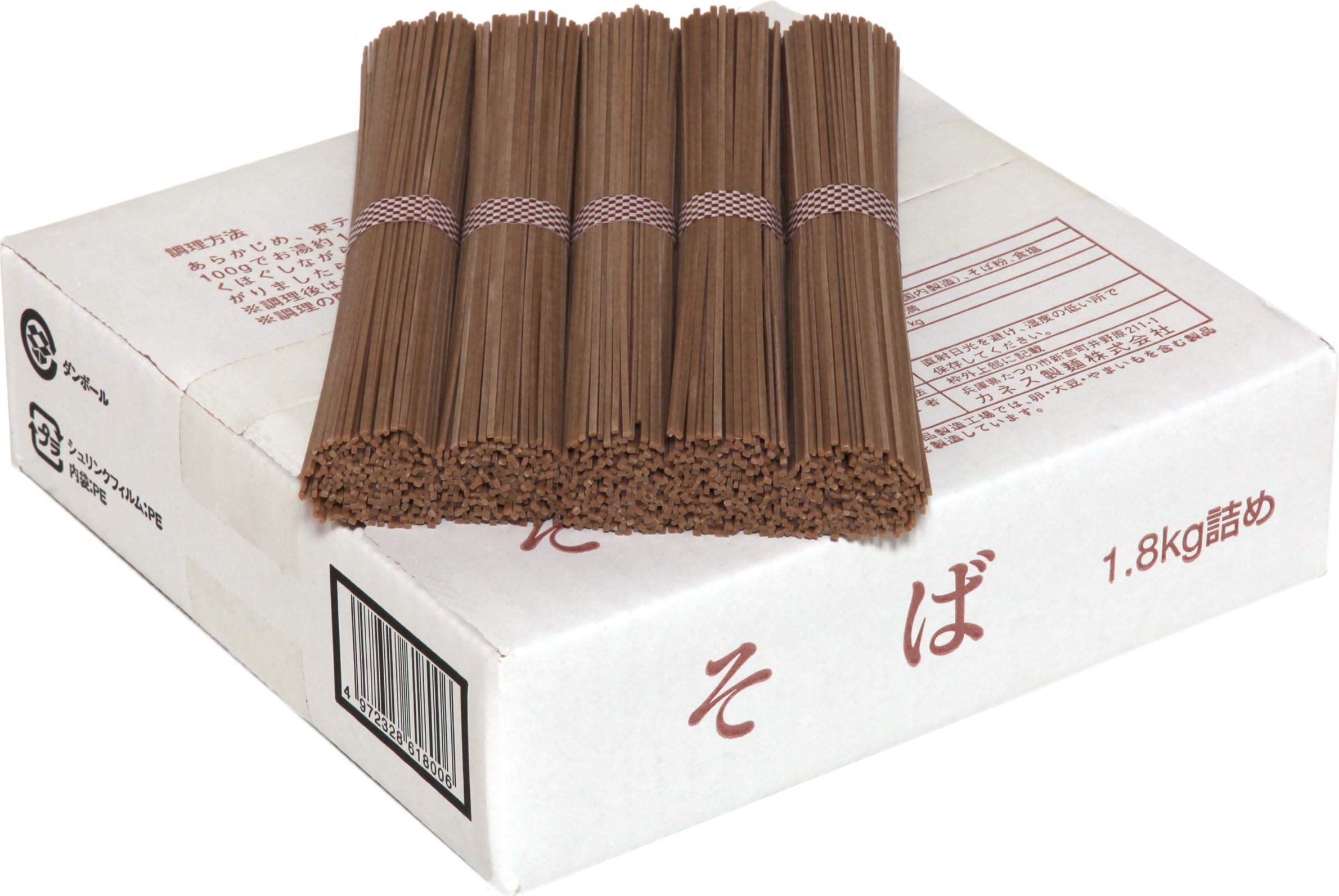 -/1.8キログラム (x 1)/304406.0・パッケージ個数:1・内容量:1800g・カロリー:348kcal・原材料:小麦粉、そば粉、食塩・商品サイズ(高さx奥行x幅):450.0mm×235.0mm×208.0mm麺の本場「播州」...