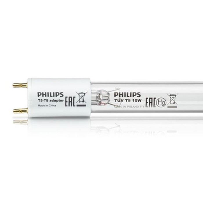 【仕様】●メーカー：フィリップス/Philips●型番：TUVT510WwithT5T8adapters●JANコード：8718696744086●殺菌ランプ●直管 グロースターター形●大きさの区分：10W形●寸法：管径16mm×管長331...