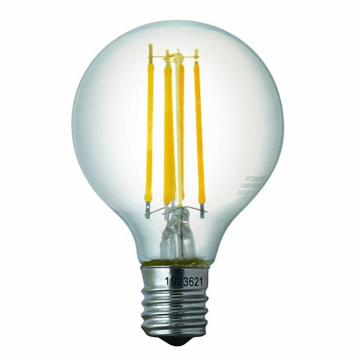 【仕様】●メーカー：東京メタル/Tome●型番：LG504LC40E17TM●JANコード：4961709056636●種別：LED電球 フィラメント型 ボール型 G形●光色：電球色●色温度：3000K●全光束：440lm●明るさの目安：4...