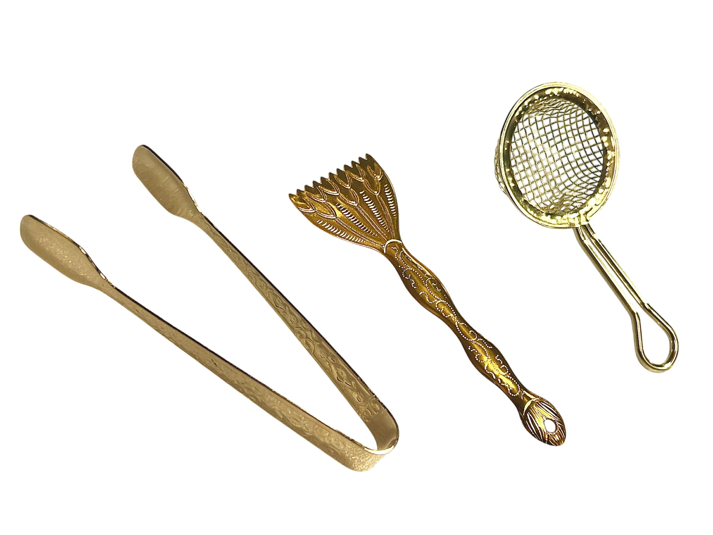 商品情報材質・サイズ・ハス型灰ならし：アルミ製　約10cm・ローソクの火消し：鉄製　約10cm・燃えかす取り網：鉄製　約9cm