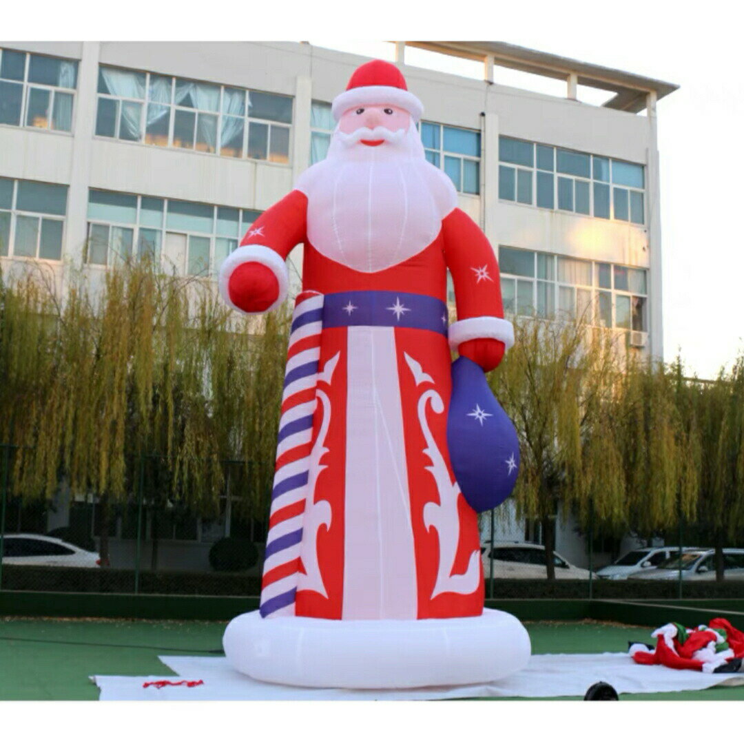 商品説明膨らんだサイズの寸法：高さ3mコンセントに差し込むとすぐに自己膨張します。夜間の視認性を高めるために点灯し、コンパクトな収納のために収縮します。すばやく簡単にセットアップできるステーク、送風機が含まれています。クリスマス休暇中ずっと...