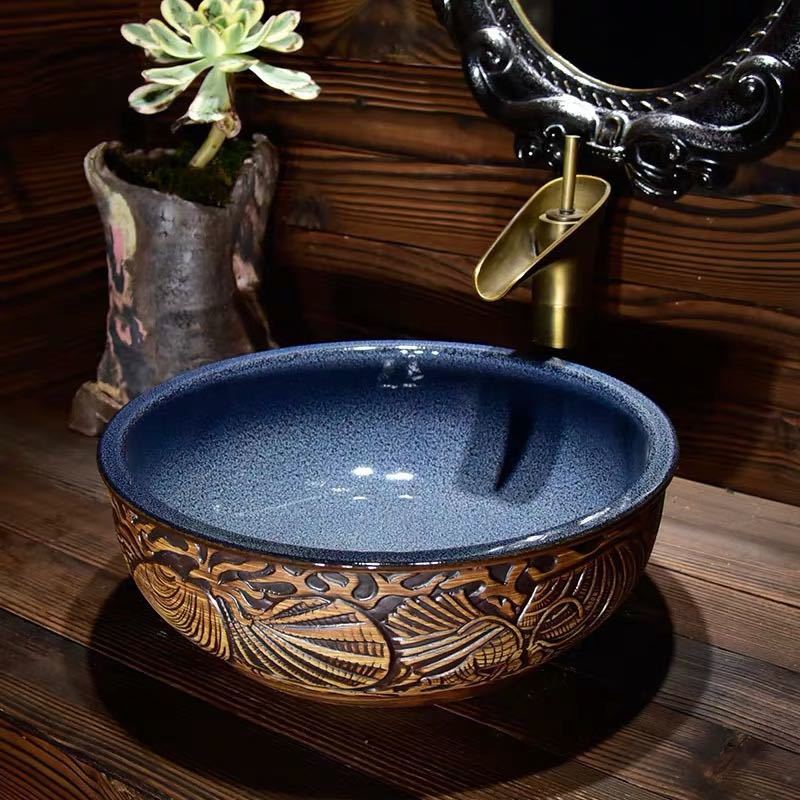 サイズ（cm）：幅：40奥行き：40高さ：15素材：陶器取付について：取付工事はお近くの工務店様にご相談してください＜ 重量物なので同梱はできません ＞★購入後のキャンセルは、ご遠慮ください。★検品のため開封してある場合があります。★複数ご...