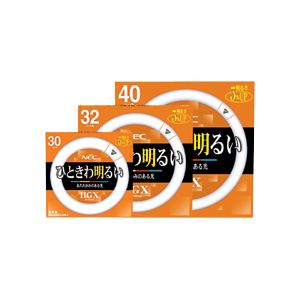 ■商品内容顔色や色彩がナチュラルな3波長形タイプです。■商品スペック種別：40形光色：電球色全光束：3370lm色温度：3000K平均演色評価数：Ra84定格寿命：6000時間寸法：外径373×管径29.0mmランプ定格消費電力：38W適合...