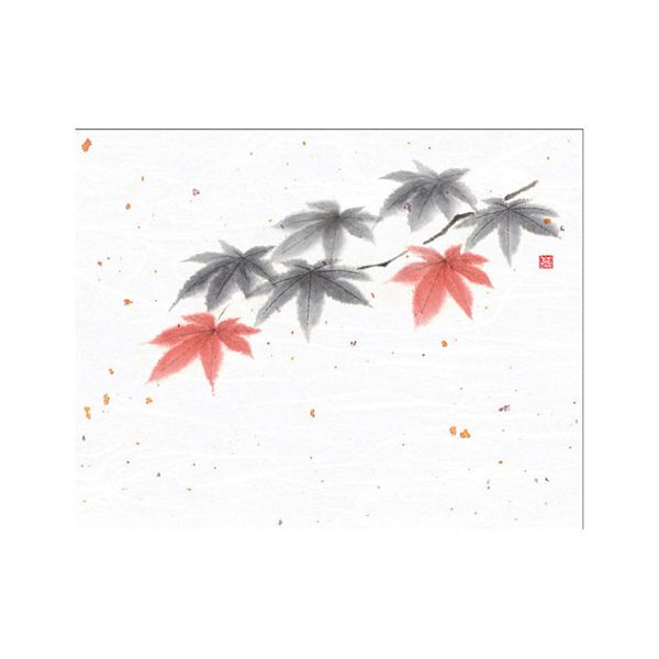 ■サイズ・色違い・関連商品■梅■南天■椿■朝顔■赤もみじ[当ページ]■青もみじ■菖蒲■紫陽花■桜■商品内容縦4寸(約12cm)×横5寸(約15cm)の使いやすく、便利な長角サイズのラミ敷紙です。 安心してお料理を直接盛りつけることができます...