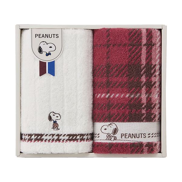 ■商品内容PEANUTS どこか懐かしく、あたたかな雰囲気をもつタータンチェック。 チェックファッションに身を包んだスヌーピーがゆったりとティータイムを楽しんでいるアートをさりげなくあしらいました。 華やかでありながら、落ち着きがあり心地よ...