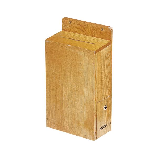 ■商品内容コレクト 投書箱・入札箱 M-500 1個■商品スペック●外寸：幅175×奥85×高320mm●規格：投書箱●重量：0.96kg●投入口サイズ：横130×縦4mm●材質：木製●鍵1本付■送料・配送についての注意事項●本商品の出荷目...