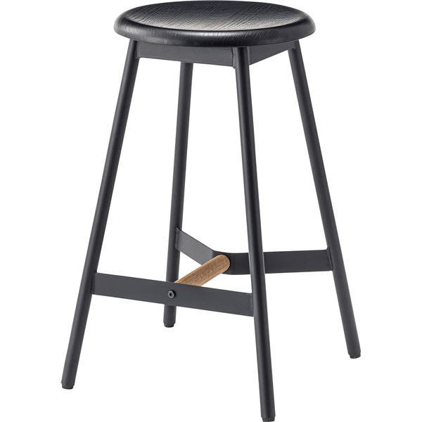 ■サイズ・色違い・関連商品■高さ64cm[当ページ]■高さ74cm■商品内容●シンプルで無駄のないデザイン。 ●貫部分の個性的なフォルムとスチールの異素材感、オーク材の丸棒がアクセントとなり、『スタンダードなのに個性的』なハイスツールが誕生...